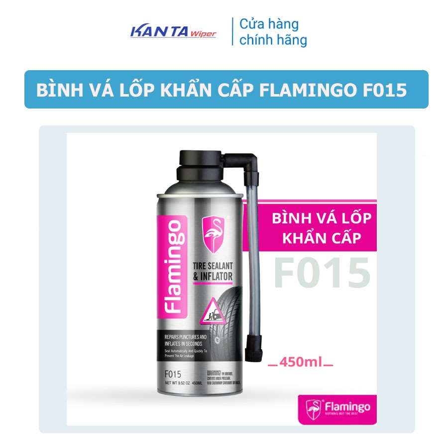 [CHÍNH HÃNG] - Bình xịt vá lôp Flamingo F015, bơm lốp khẩn cấp, tự động ...
