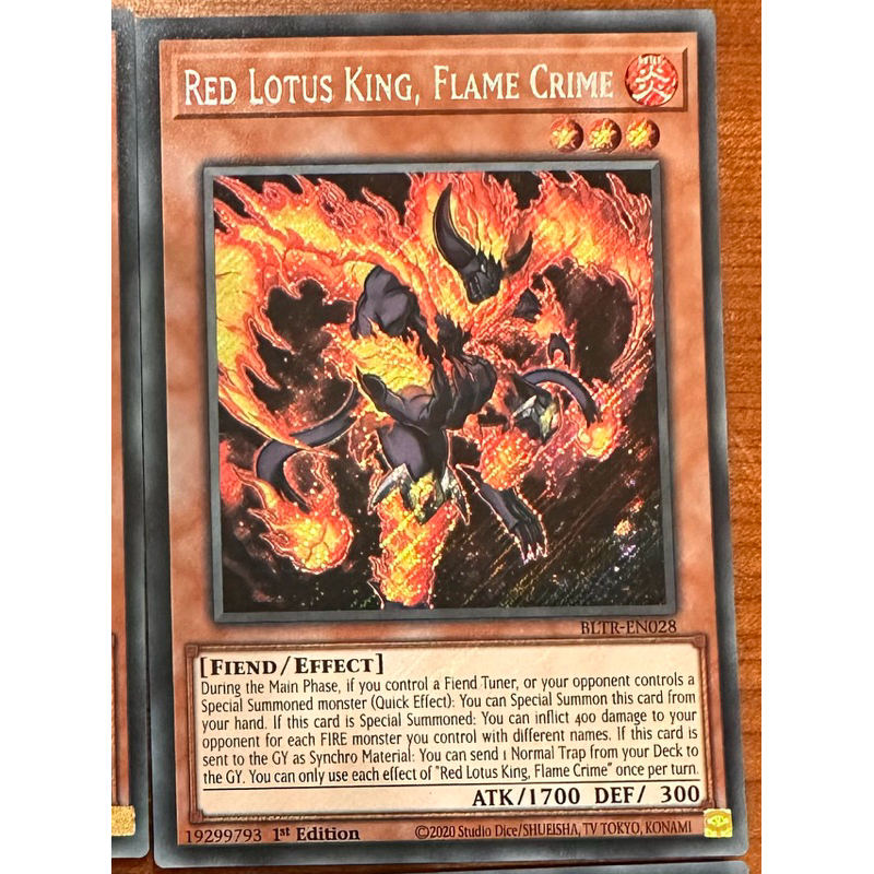 Thẻ bài Yugioh Red Lotus King, Flame Crime | Shopee Việt Nam