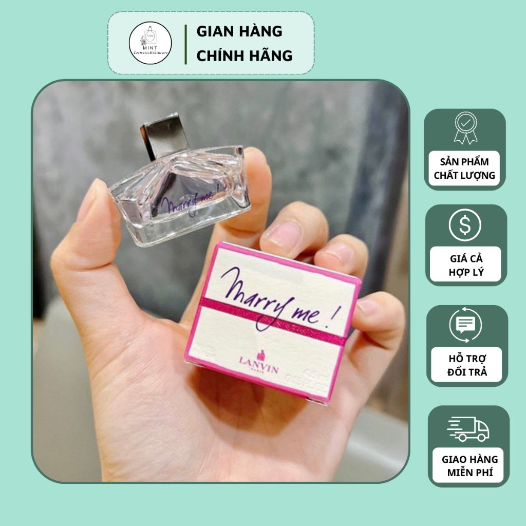 Nước hoa nữ mini Lanvin Marry Me EDP 4.5ml hương hoa cỏ hương gỗ nữ ...