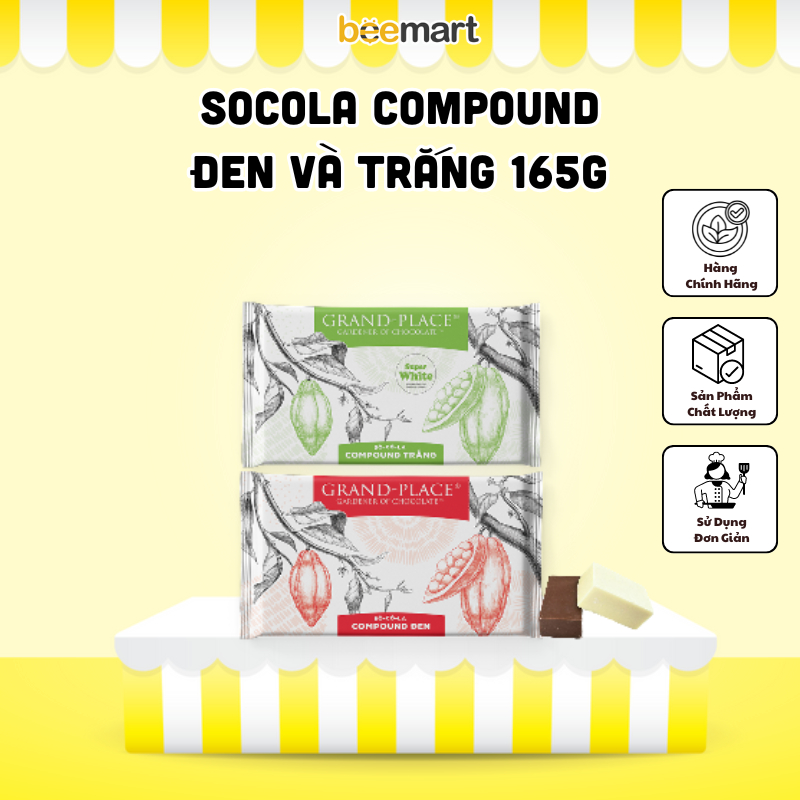 Socola Compound Đen và Trắng gói 165gr (tách nhỏ) | Shopee Việt Nam