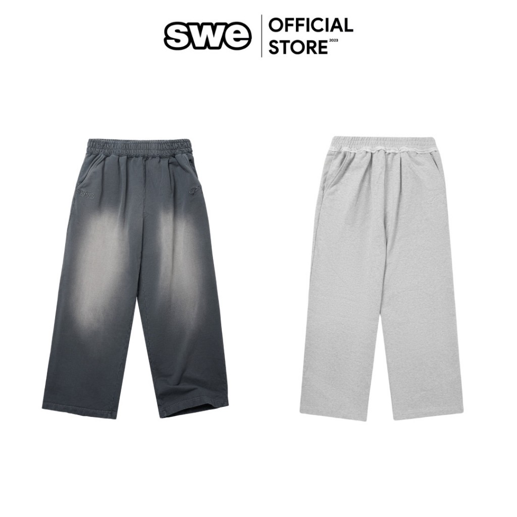 Quần Sweatpants Dài Ống Rộng Unisex SWE LOOSE SWEATPANTS - Washed/Xám ...
