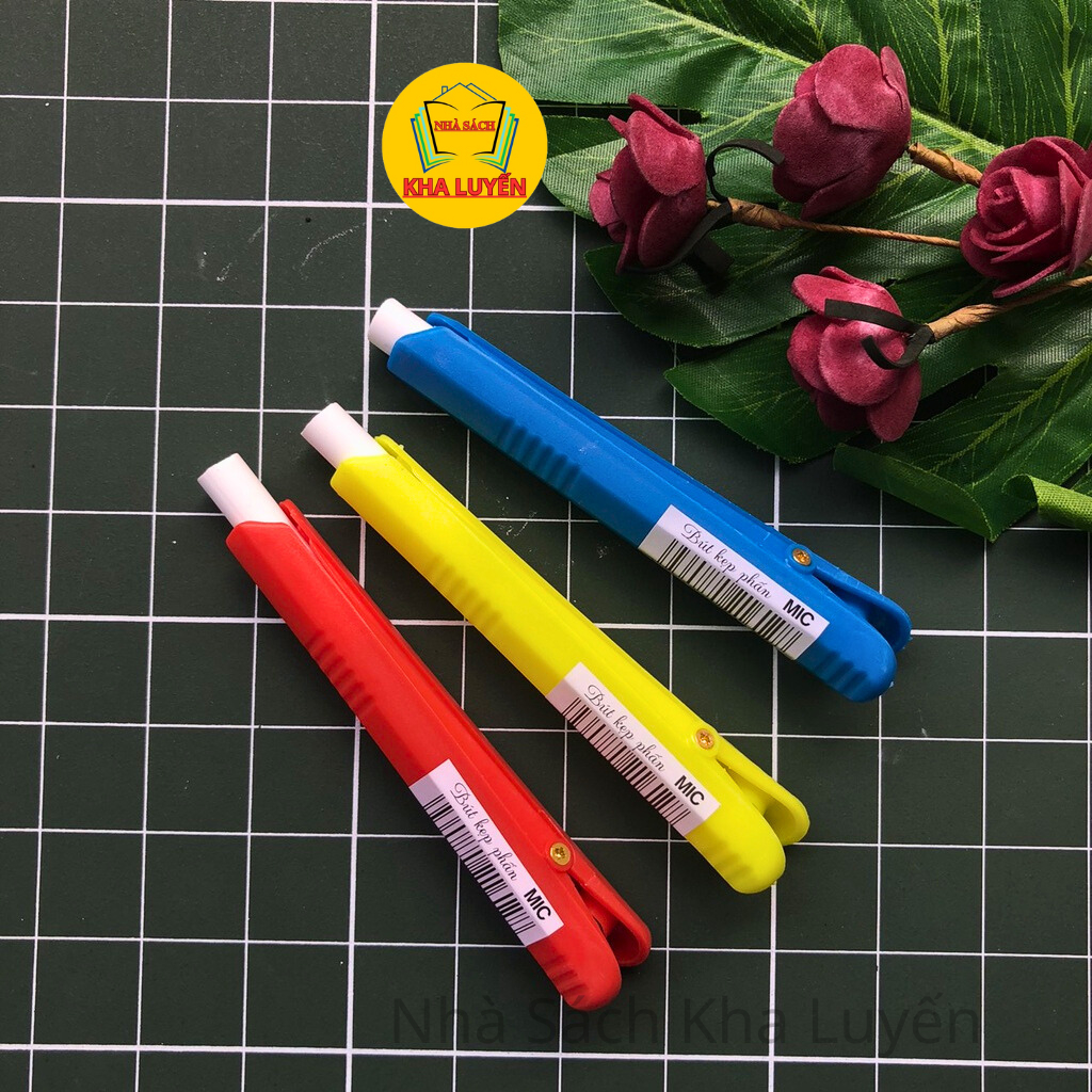 Bút Kẹp Phấn Mic Hỗ Trợ Viết Bảng ,Dễ Sử Dụng, Sạch Tay, Giao Màu Ngẫu ...
