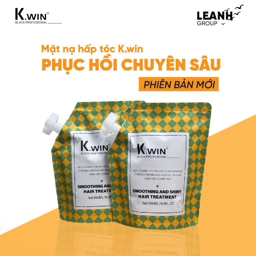 Kem Ủ Tóc Hấp Tóc Phục Hồi Hư Tổn Dạng Túi K.win Black Luxury 500ml. Ủ Tóc Collagen Dưỡng Tóc ...
