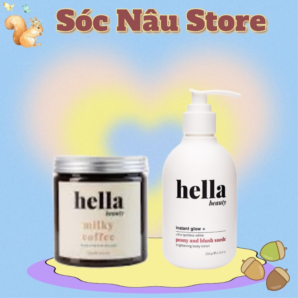Kem body trắng da Nâng tone tức thì Dưỡng ẩm Hella Beauty 200g | Shopee ...
