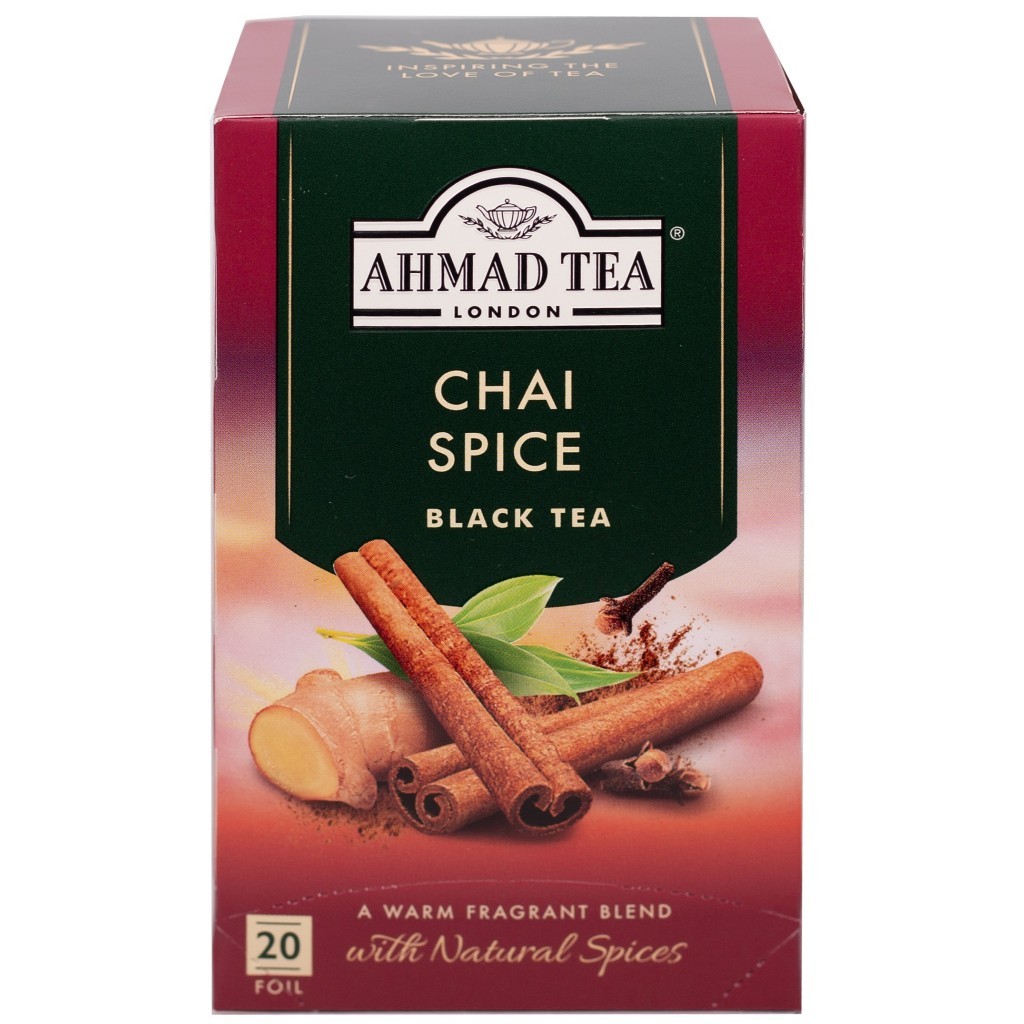 Trà Chai AHMAD - Trà đen - Ahmad Chai Spice Tea (túi lọc có bao thiếc ...