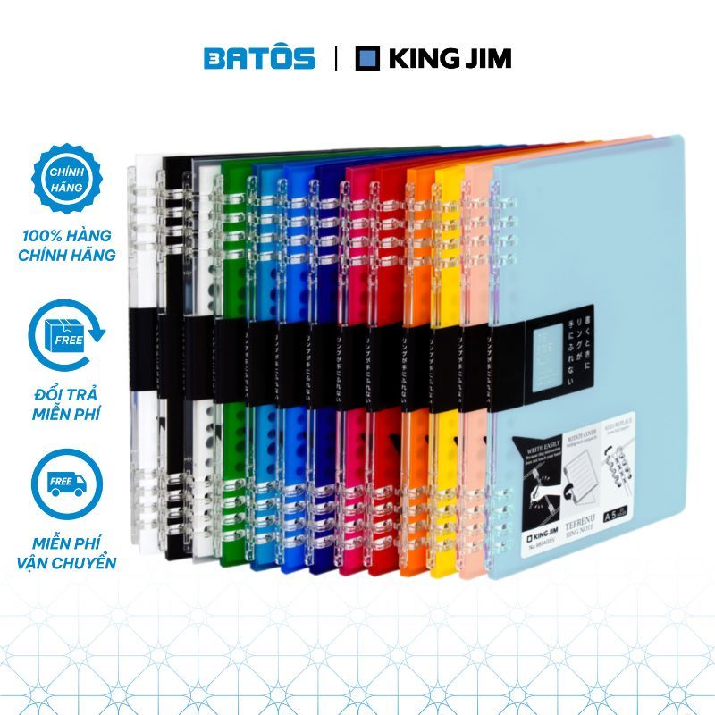 Sổ ghi chép King Jim Tefrenu A5, A4, B5 - Bìa ghi chép có thể thay thế giấy. | Shopee Việt Nam