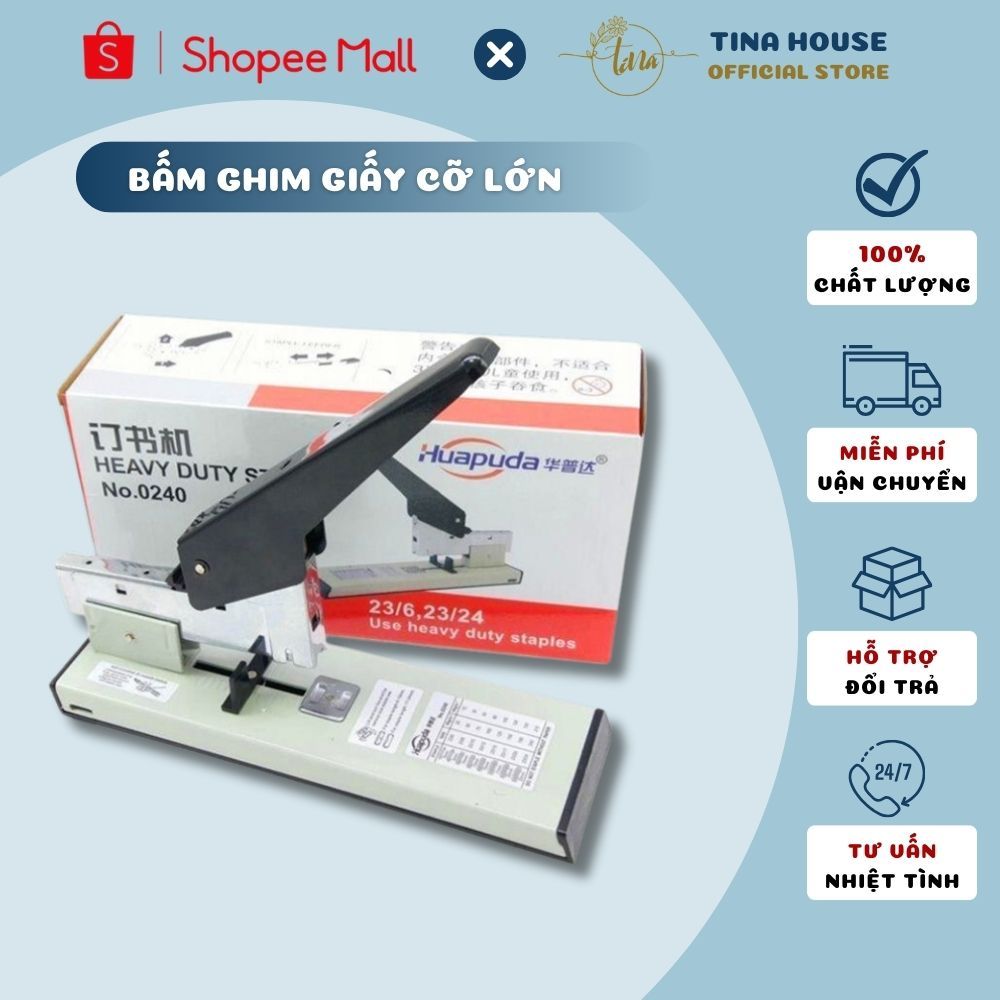 Bấm Ghim Giấy Loại To 100-240 Tờ Cố Định Giấy Chuyên Nghiệp - Dập Ghim ...