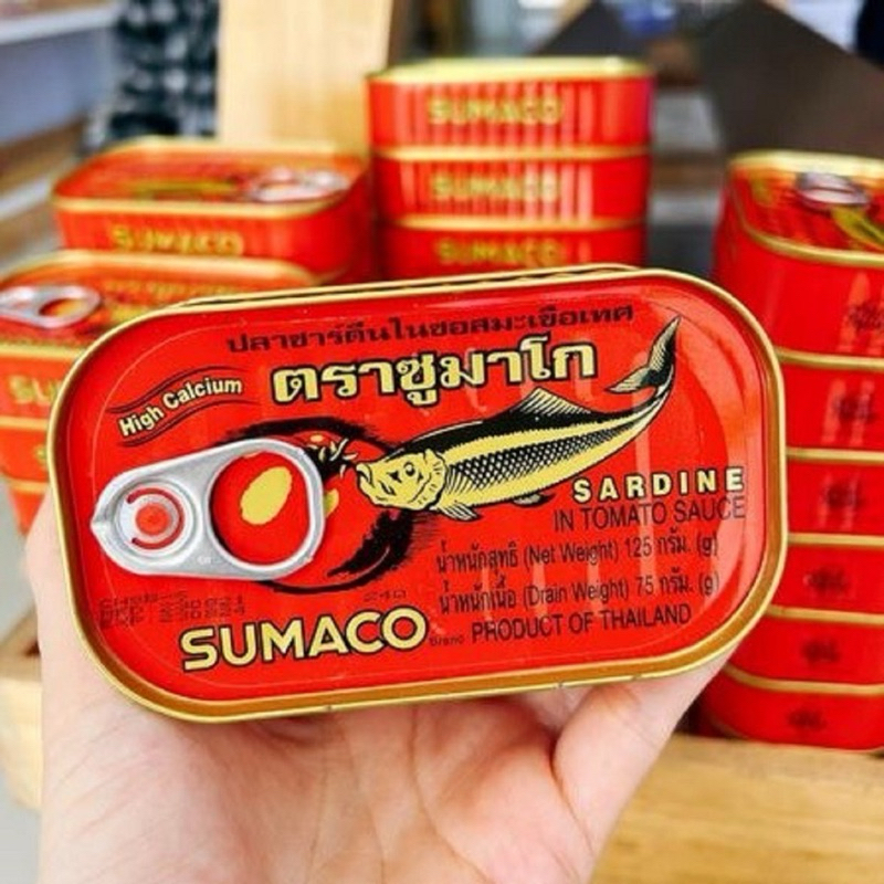 Cá Mòi Sốt Cà Thái Lan Sardines Sumaco Hộp 125g | Shopee Việt Nam