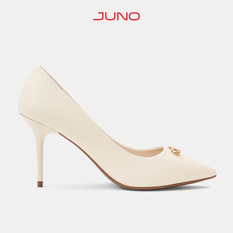 Giày Cao Gót Nữ 9cm Thời Trang JUNO Giày Cao Gót Pump Phối Khóa Trang Trí CG09167 | Shopee Việt Nam