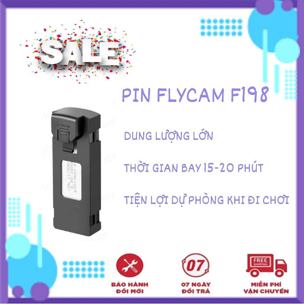 Pin Flycam F198 2000mAh , Pin Fly cam E99 E88 Pro Max E88 dung lượng ...