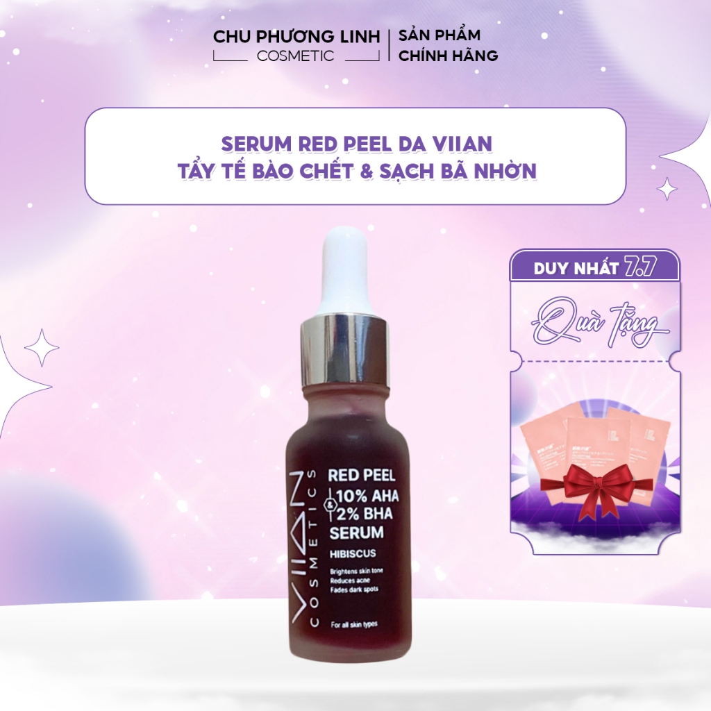Serum Red Peel Da Viian 10%AHA & BHA 2% MP0050 | Shopee Việt Nam