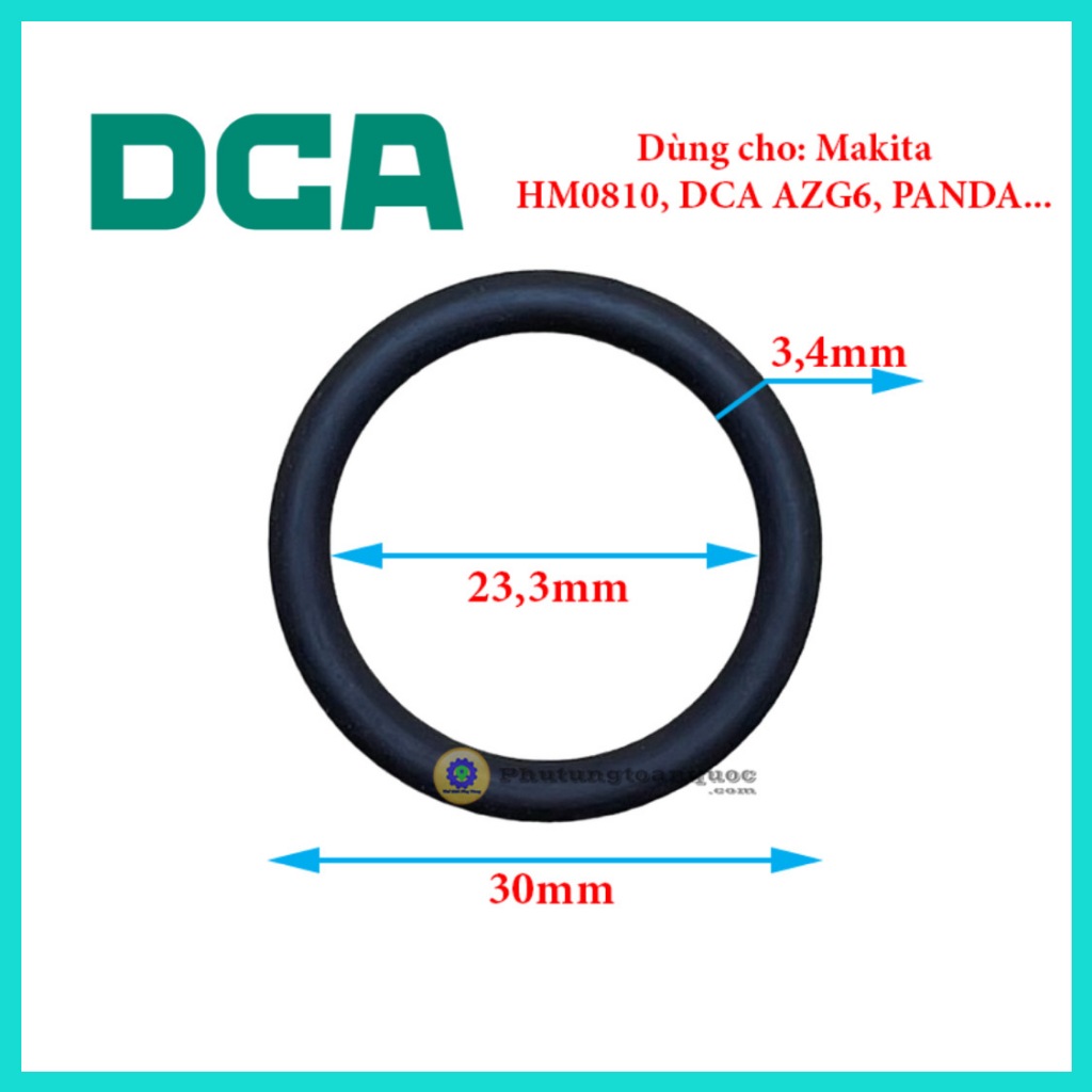 Roăng ( Piston Ring ) Máy Đục 17mm Makita HM 0810, DCA AZG6S, Các Hãng ...
