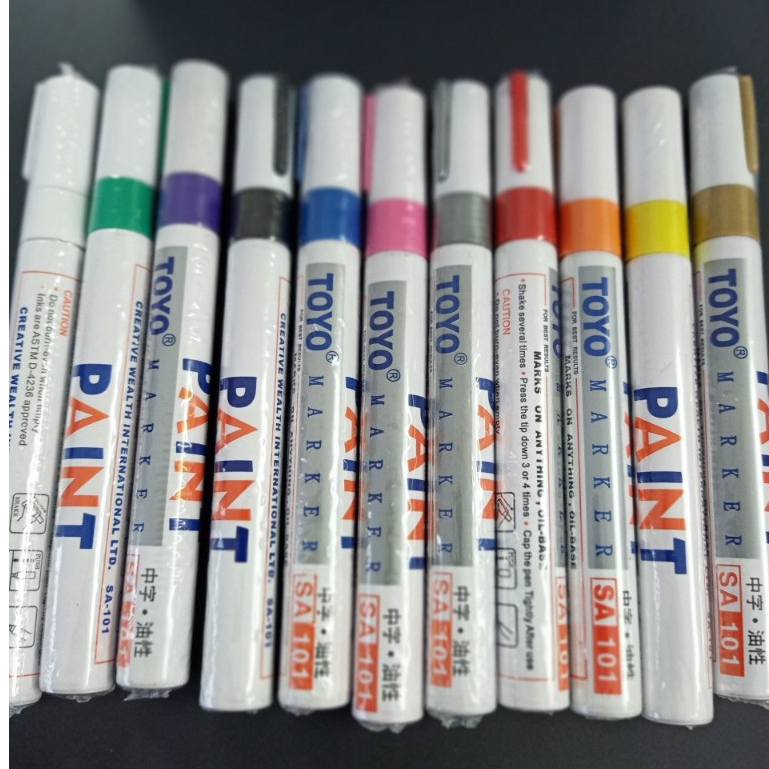 Bút Sơn Toyo Paint Marker SA101 (Bút Repaint) Bút Vẽ Giày, Lốp Xe ...