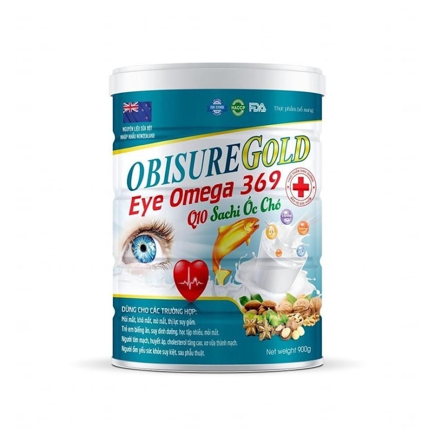 Sữa Bột Eye Omega 369 Q10 Obisure Gold giúp cải thiện thị lực giảm ...
