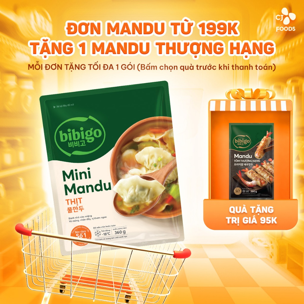 [Đơn Mandu 199k tặng Mandu 95k] Bánh xếp Mandu Hàn Quốc Bibigo - Mandu ...