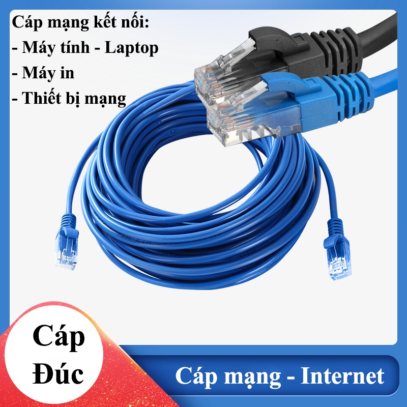 Dây cáp mạng, dây cáp internet bấm sẵn 2 đầu RJ45 5m, 10m, 15m, 20m cáp ...