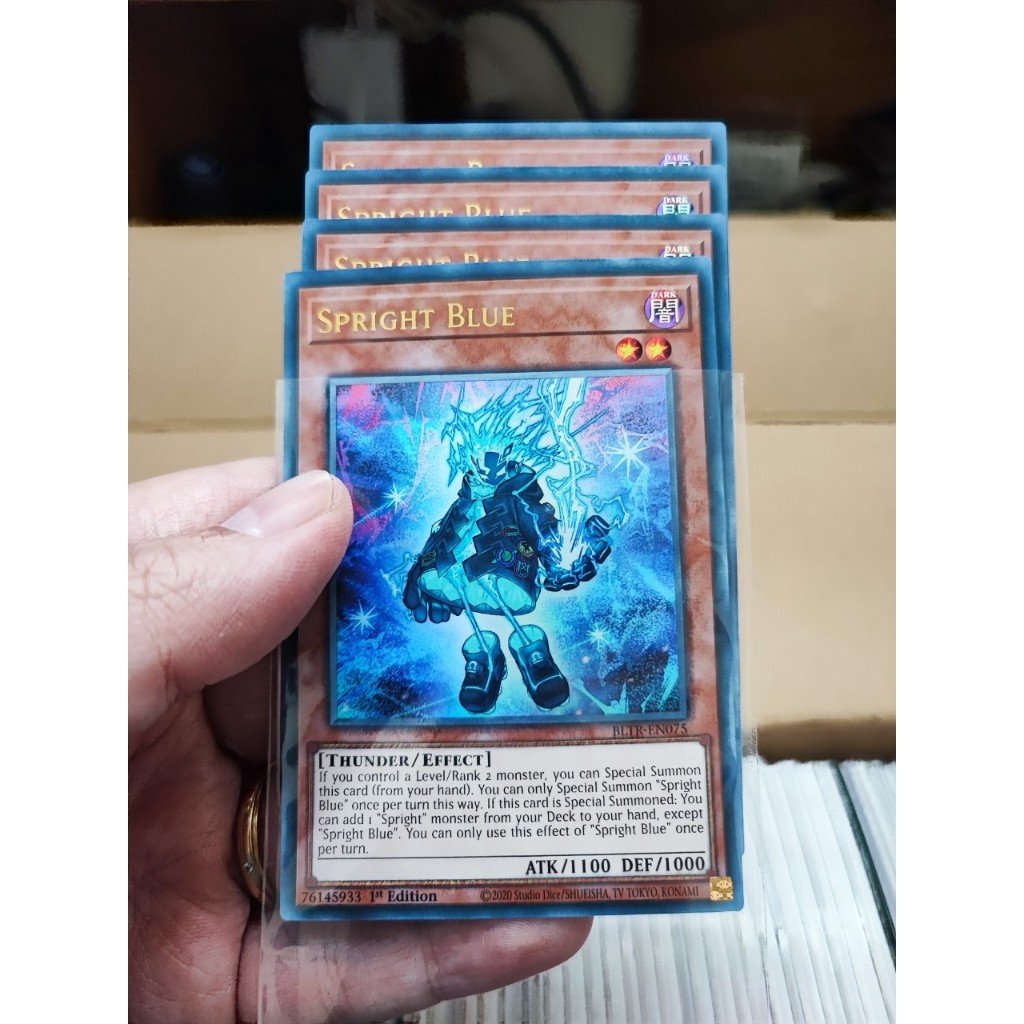 [Yugioh Funny Shop] 1 lá thẻ bài Spright Blue - BLTR-EN075 - Ultra Rare ...