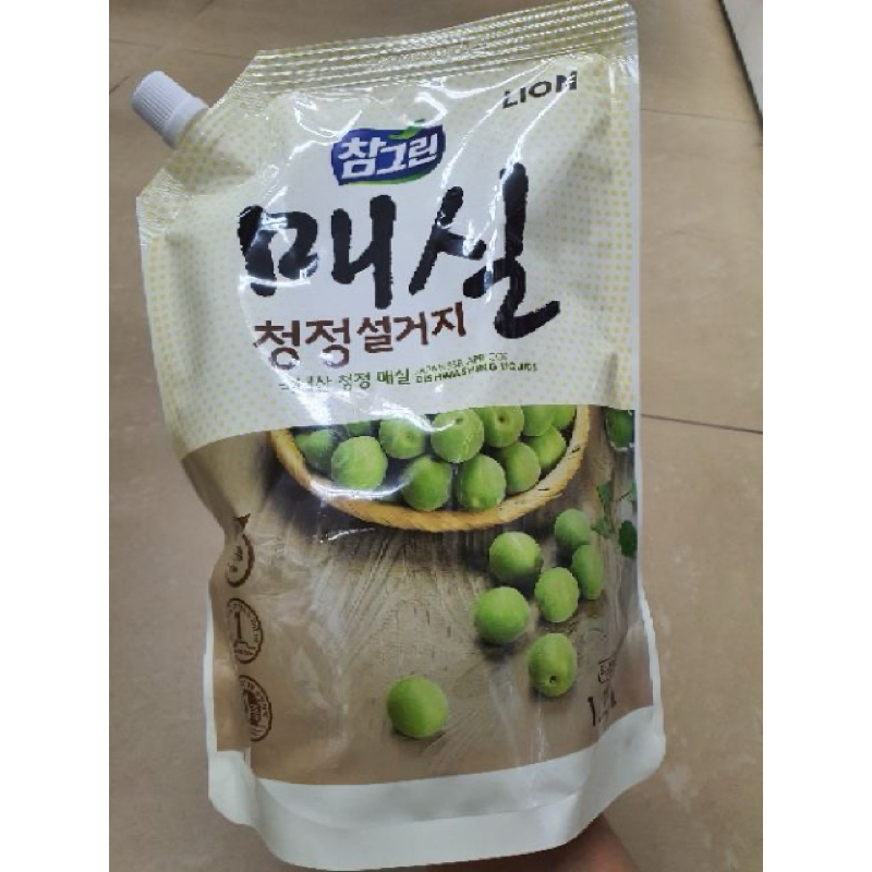 Nước rửa chén Mơ Xanh CJ Lion Hàn Quốc túi 1.2L | Shopee Việt Nam