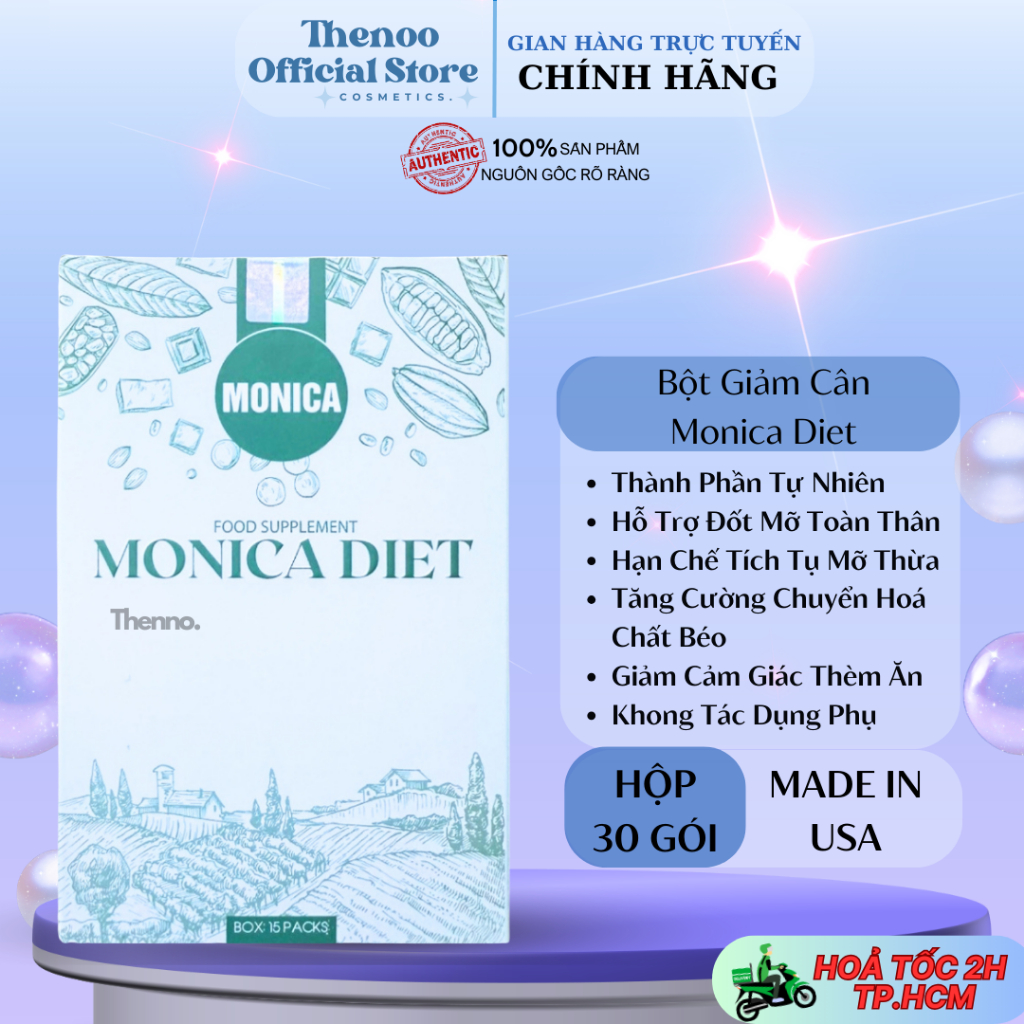 Bột Giảm Cân Cấp Tốc Monica Diet Made In USA Hộp 15 Gói | Shopee Việt Nam