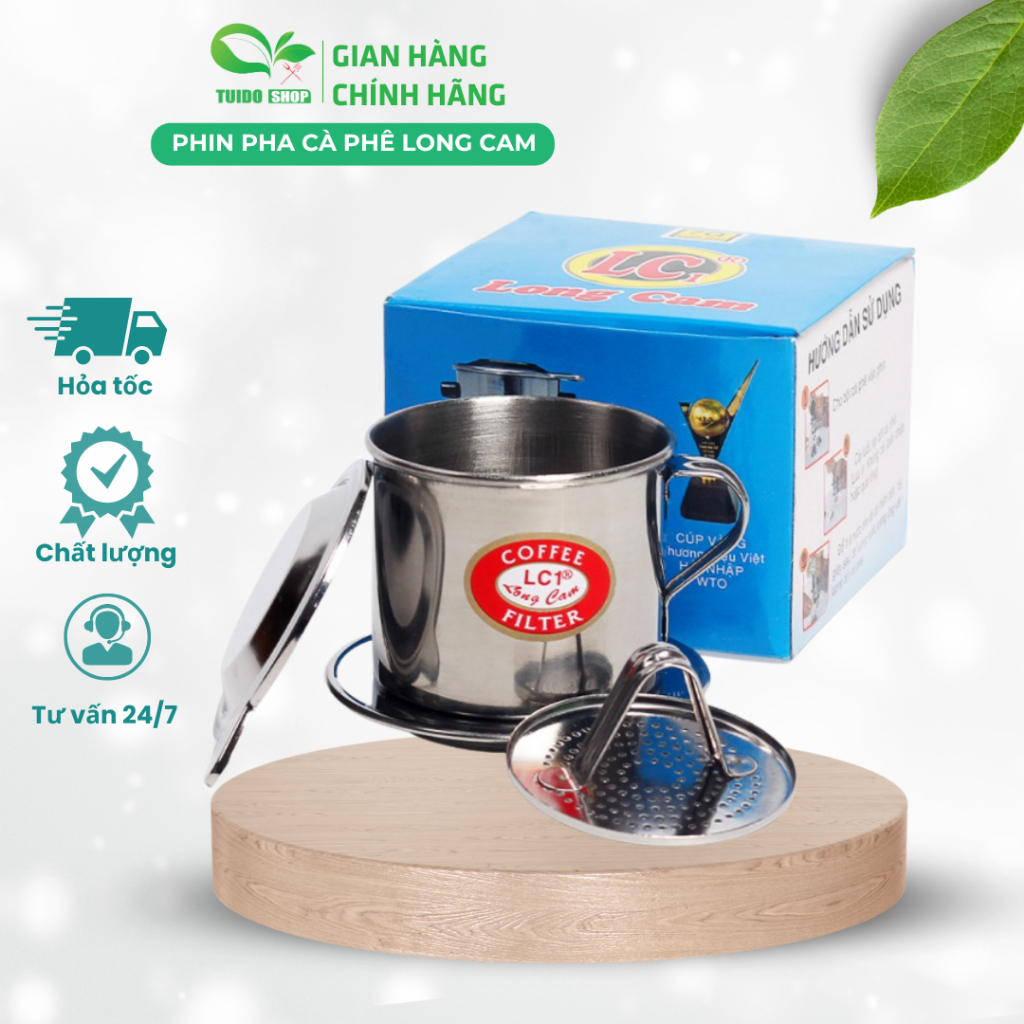 Phin pha Cà Phê iNox LONG CAM Nắp cài đủ size 6,7,8,9,10 Hộp xanh hàng loại 1 - TUIDO SHOP ...