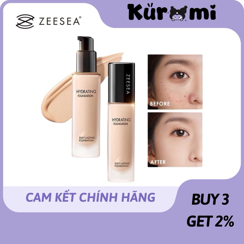 [ZEESEA Chính Hãng] Kem nền Dạng Lỏng Che Khuyết Điểm Kiềm Dầu hiệu Quả Lâu Trôi Silky Lasting ...