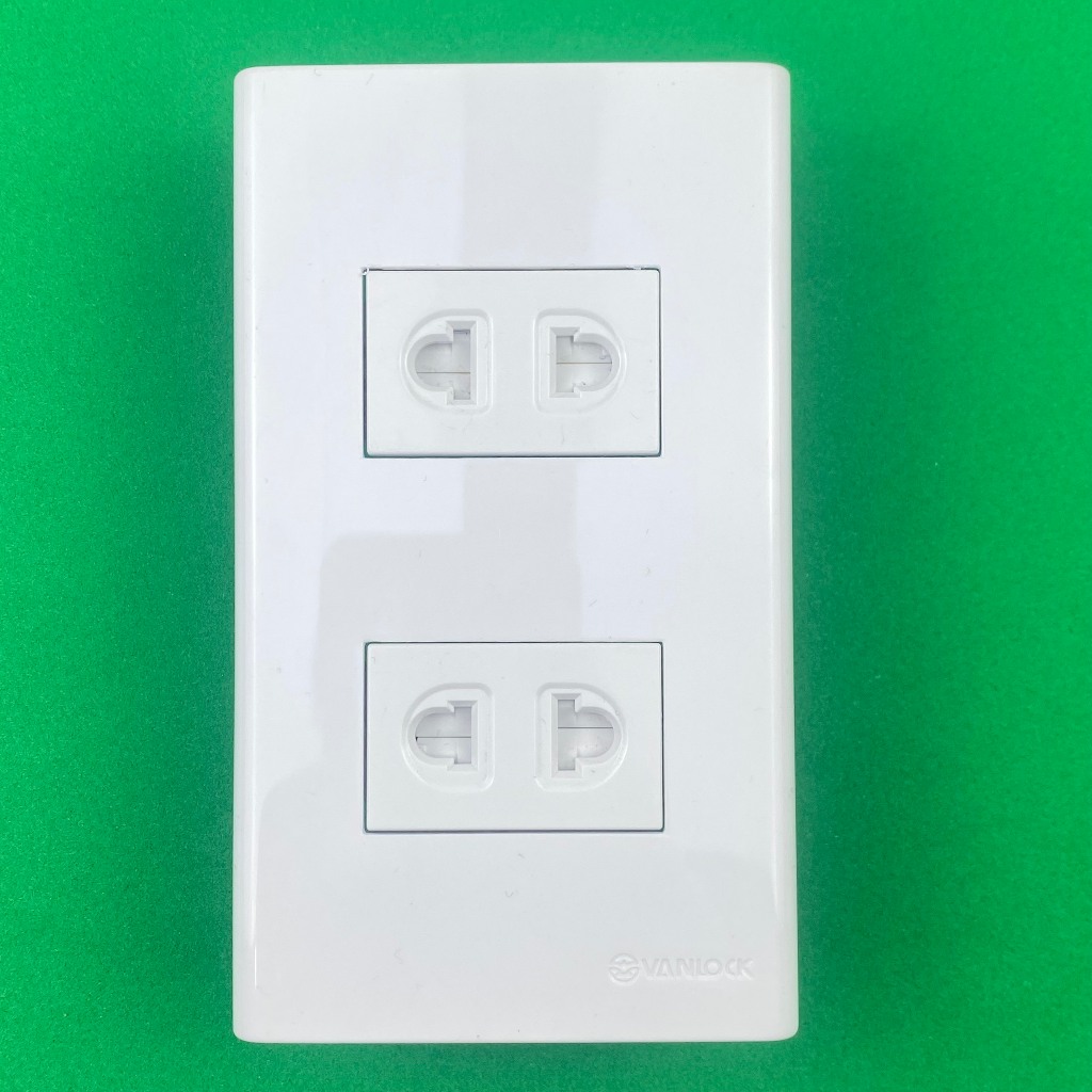 Bộ Ổ Cắm Đôi 2 Chấu 16A Sino Dòng S18CC - Hàng Ghép S18CC2U | Shopee ...