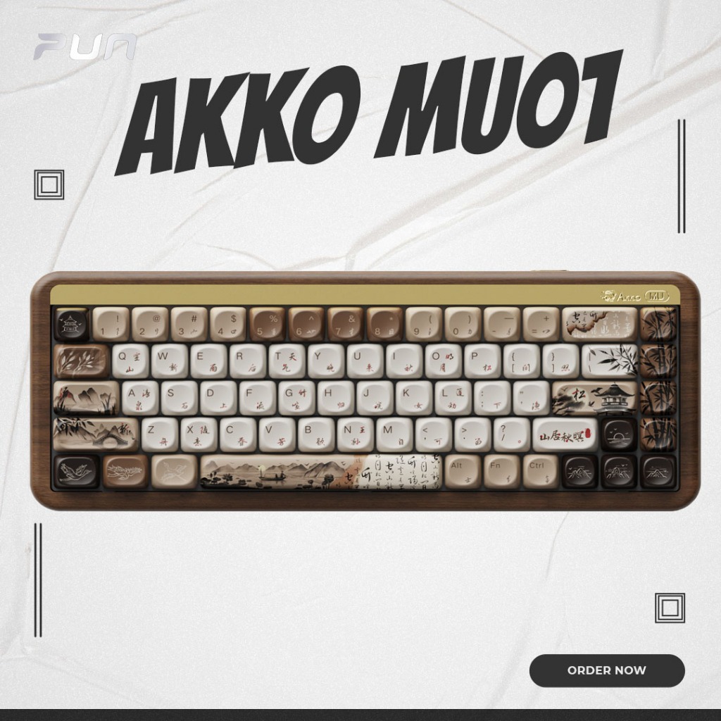 Bàn Phím Cơ 3 Mode - AKKO MU01 Mountain Seclusion (Hotswap,RGB / Multi ...