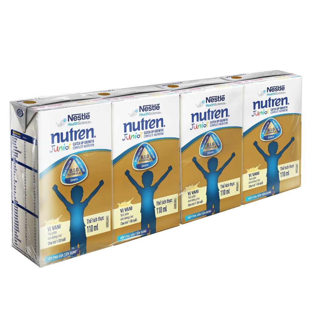 Lốc 4 hộp sữa nước Nutren Junior 110ml (1 -10 tuổi) | Shopee Việt Nam