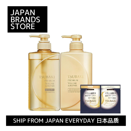 [Ship from Japan Direct] TSUBAKI Premium Volume & Repair Shampoo 490ml ...