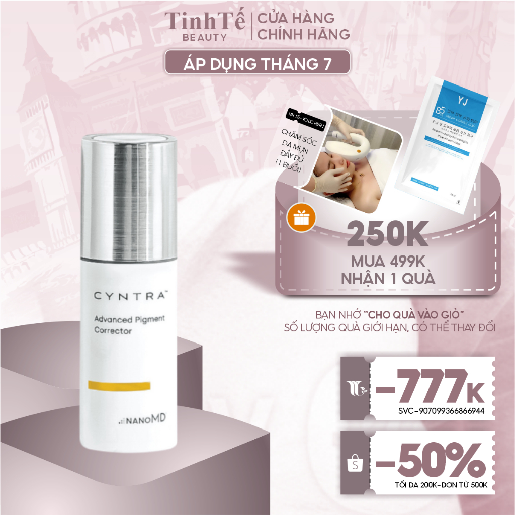 Serum mờ nám, sáng da Ekseption Hyaluronic TRX NANOMD CYNTRA 7.5% ...