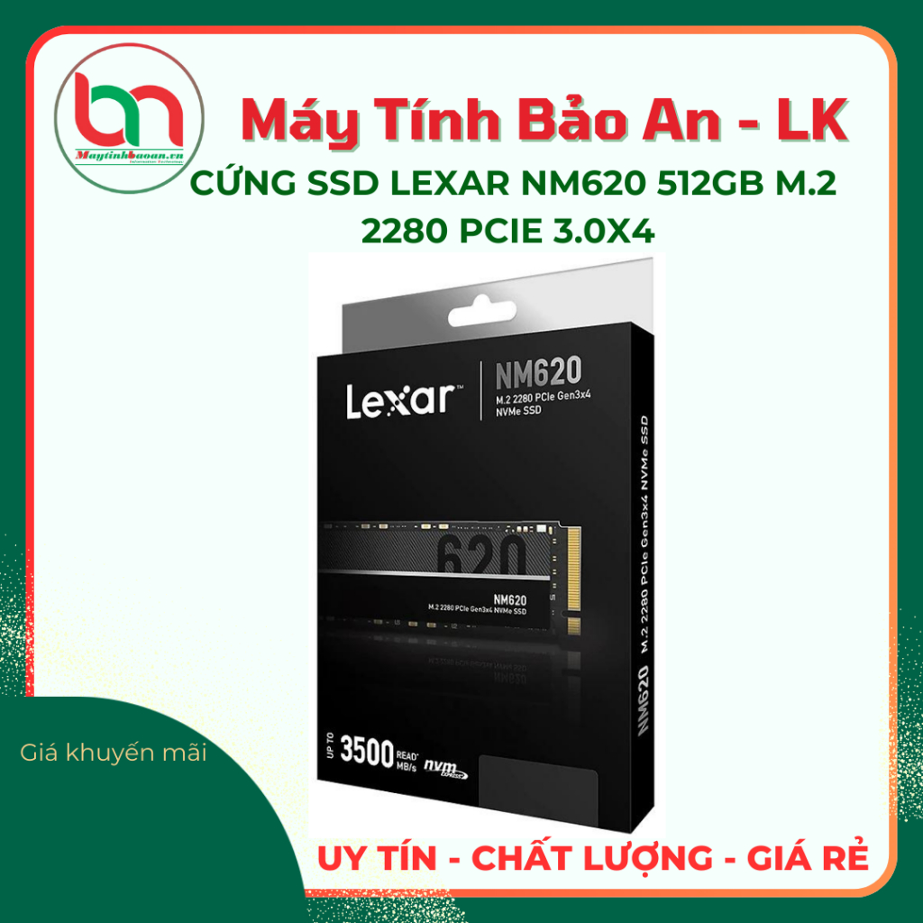Ổ CỨNG SSD LEXAR NM620 512GB M.2 2280 PCIE 3.0X4 | Shopee Việt Nam