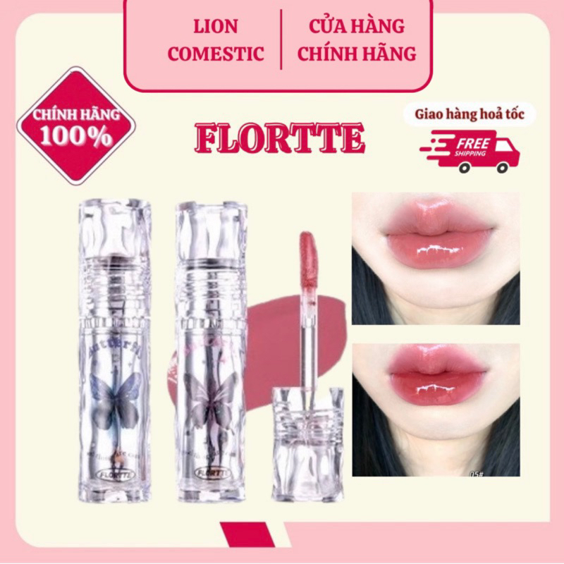 [FLORTTE] Son Tint Bóng Flortte Butterfly Màu Siêu Xinh | Shopee Việt Nam