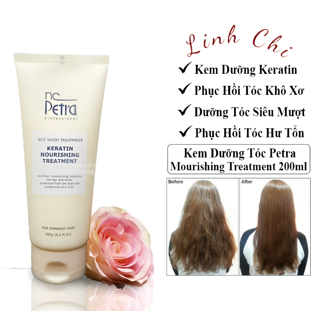 Kem Dưỡng Ẩm Tóc Phục Hồi Hư Tổn Nc Petra Keratin Mourishing Treatment 200ml. Xả Khô Dưỡng Tóc ...