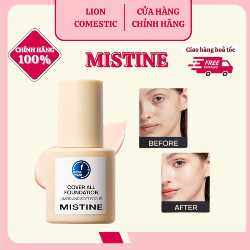 [MISTINE] Kem Nền Dưỡng Ẩm Mistine Dạng Lỏng 30g Che Phủ Khuyết Điểm ...
