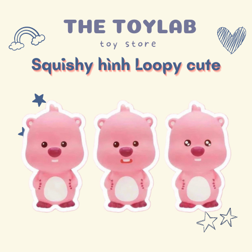 Đồ chơi xả stress squishy hình Loopy dễ thương The ToyLab giảm căng ...