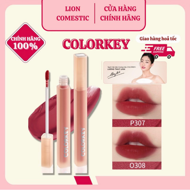 COLORKEY - Son Kem Lì COLORKEY Dạng Nước, Hiệu Ứng Làm Mờ Môi, Mịn Lì Lâu Trôi 1.8g | Shopee ...