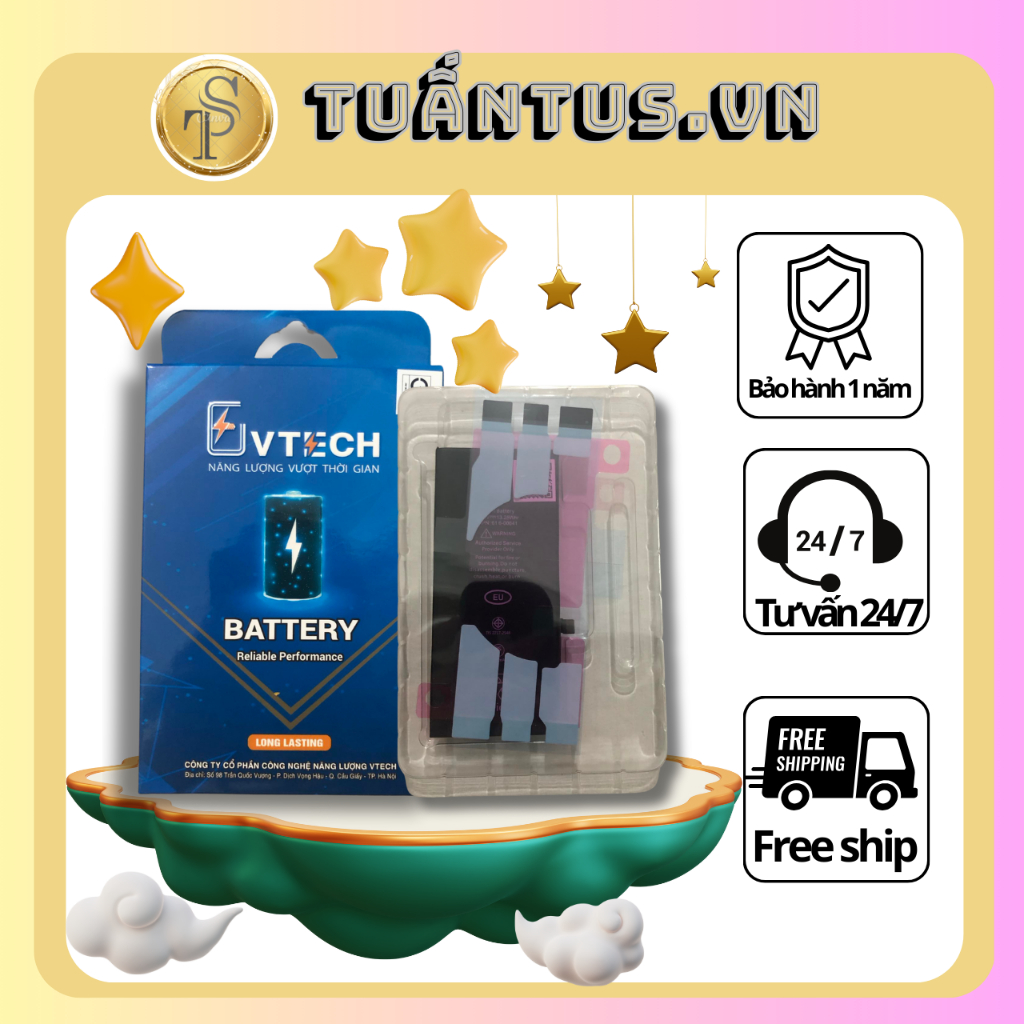 Pin Vtech chất lượng cao, hiệu quả, phù hợp, tương thích với các dòng IP | Shopee Việt Nam