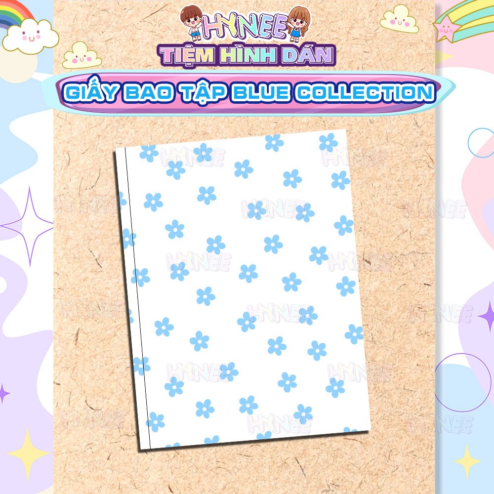 [BLUE COLLECTION] Giấy Bao Tập, Bao Vở Màu Xanh Pastel - Giấy Bọc Vở ...