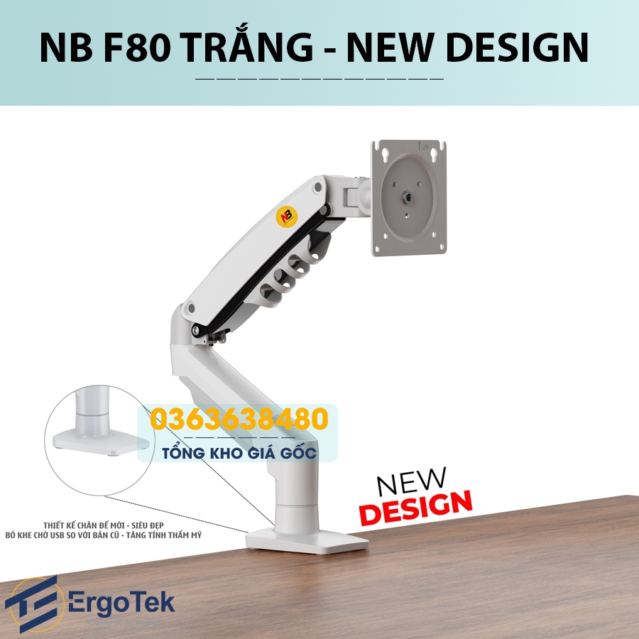 NB G45 22 - 40 Inch / NB H100 17 - 30 Inch - Giá Treo Màn Hình / Tay ...