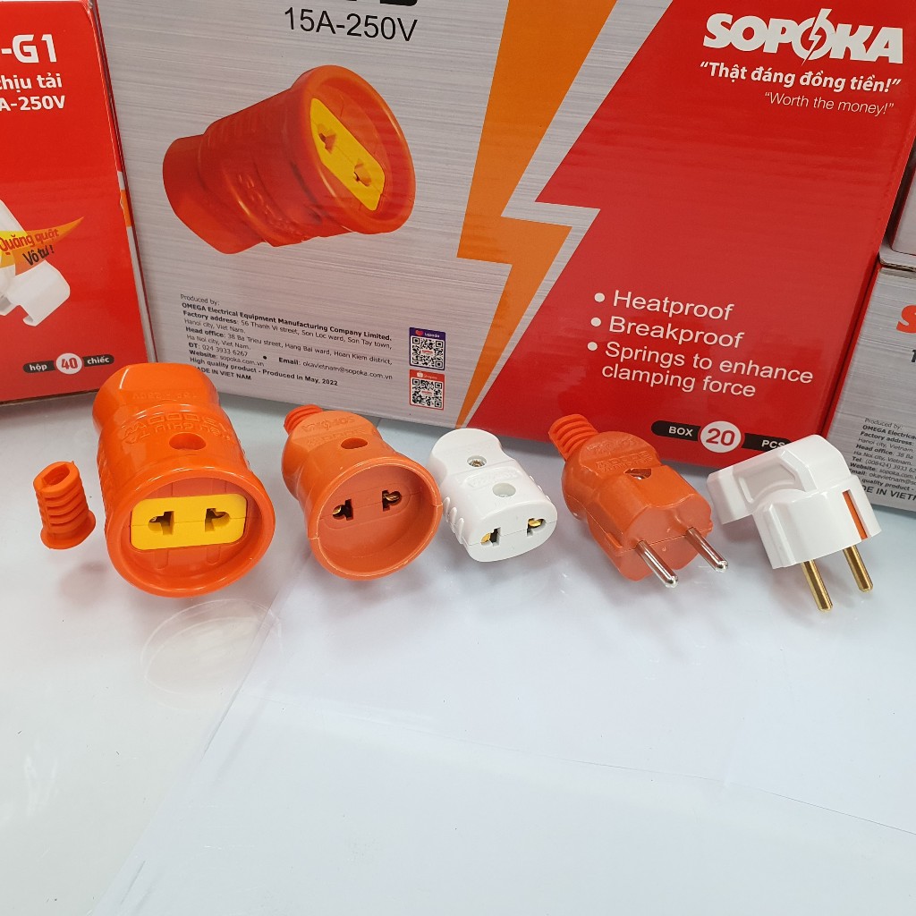 Các mẫu phích cắm điện dương âm chịu tải 3000W của SOPOKA | Shopee Việt Nam