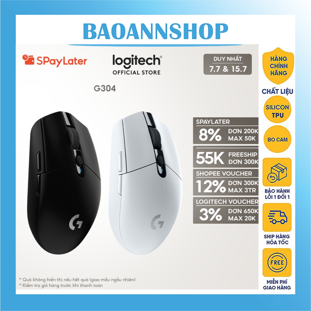 Chuột Máy Tính Laptop Không Dây Logitech G304 Lightspeed nhẹ, 6 nút lập ...