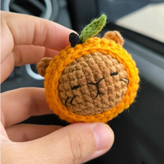 Móc Khoá Len Capybara Cute Làm Từ Len Milk Cotton 125g Dùng Làm Móc ...