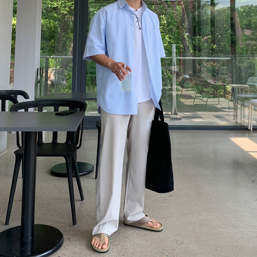 Áo sơ mi cổ bẻ TAY NGẮN SMALLINE chất liệu Oxford cao cấp, hàn quốc ...