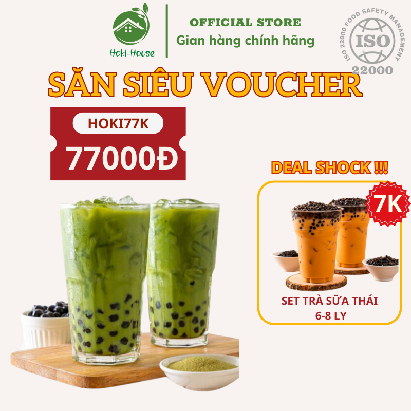 Set trà sữa phúc long thái xanh thái đỏ Hoki House 2 vị 12 15 ly ...