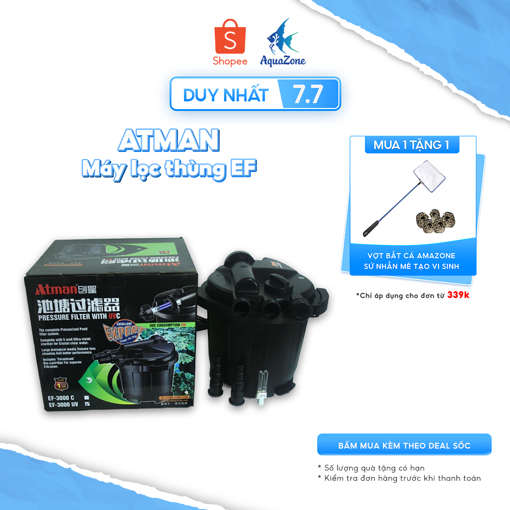 Thùng lọc nước hồ cá ATMAN - EF 3000UV 4000UV 6000UV | Shopee Việt Nam