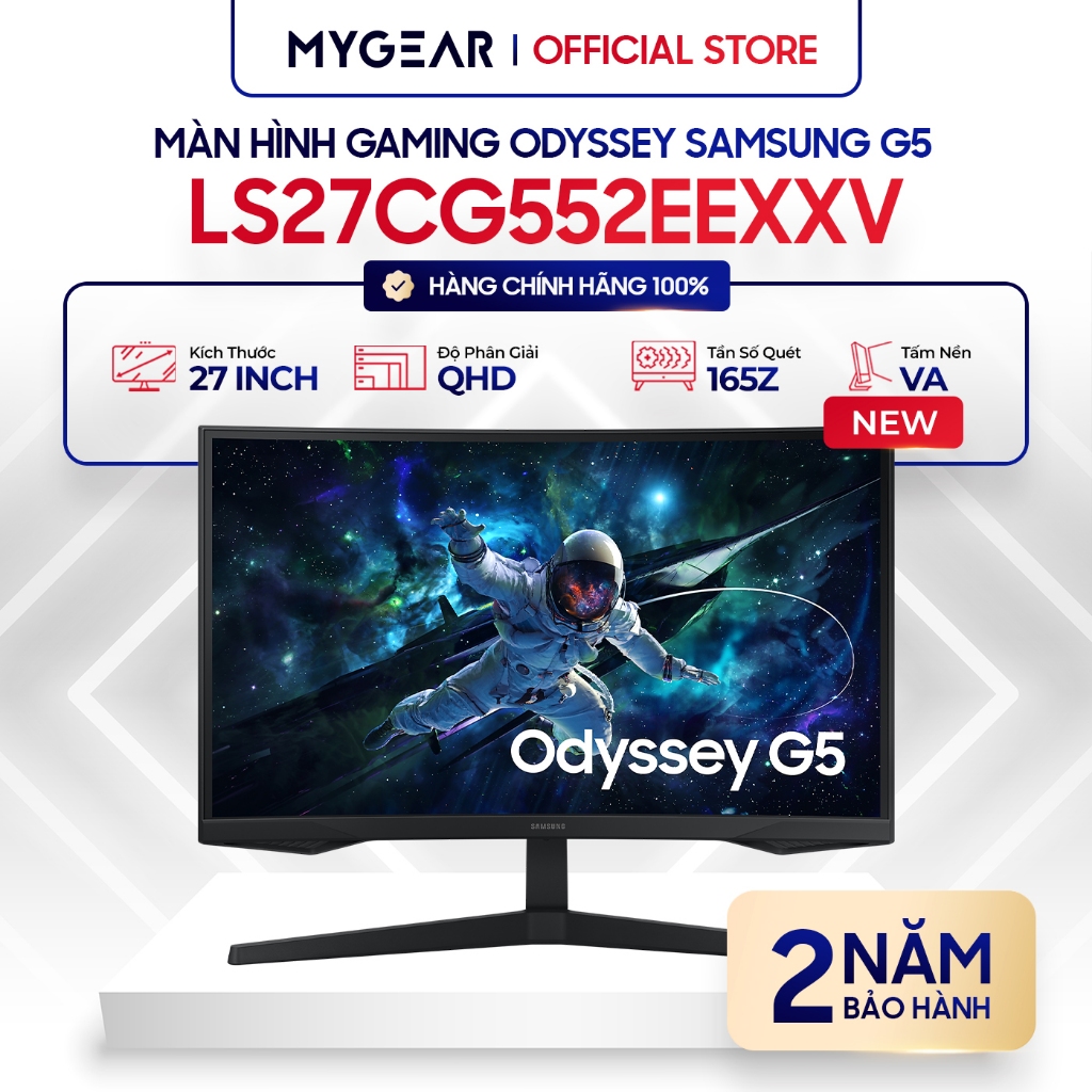 Màn hình Gaming Samsung Odyssey G5 G55C LS27CG552EEXXV 27 inch QHD VA ...