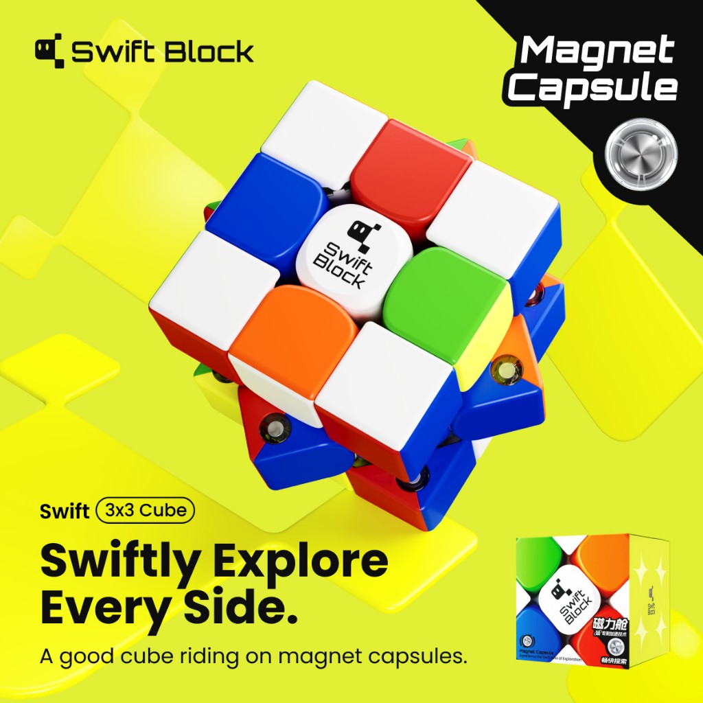 Rubik 3x3 Gan Swift Block 355S 3x3 Rubic Gan Budget Cube Có Nam Châm Khoan Lỗ Đồ Chơi Trí Tuệ ...