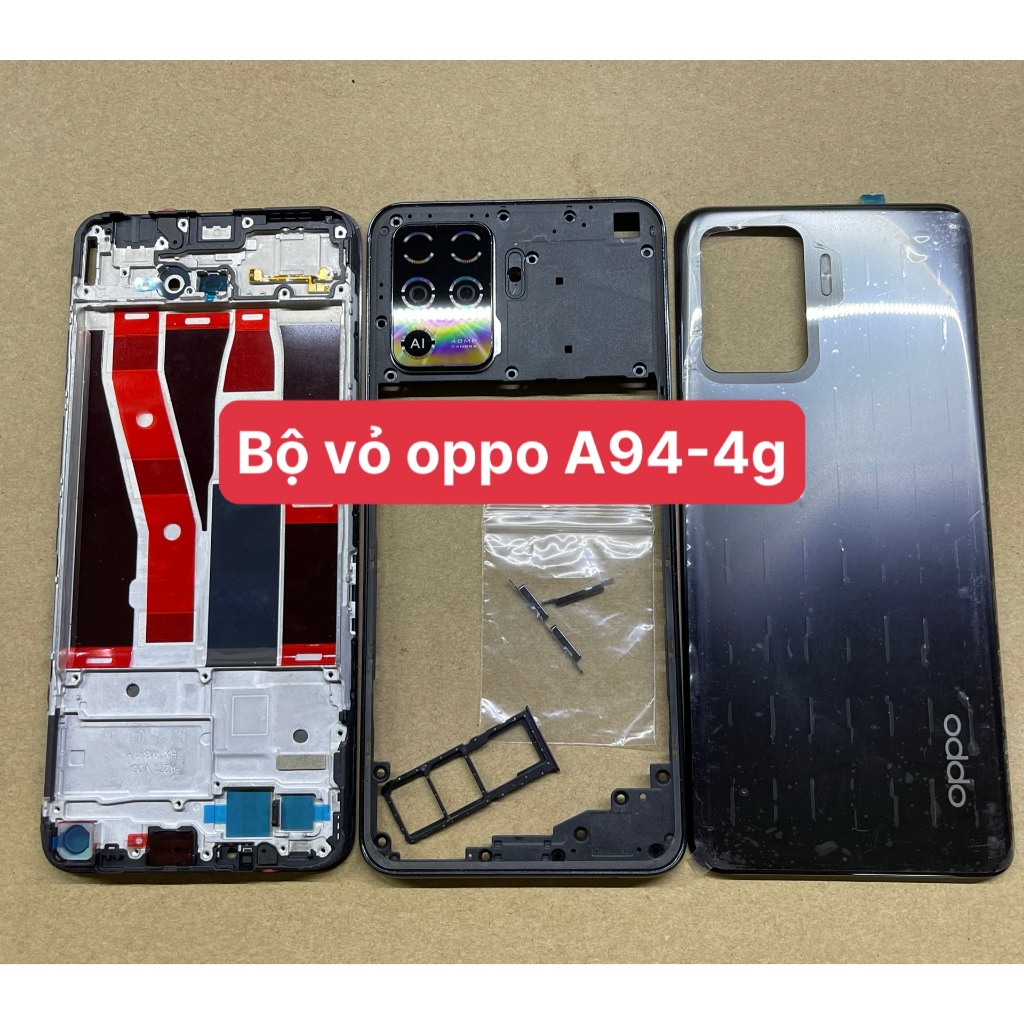 Oppo A94-4G/ Bộ vỏ+ xương+kính camera+phím bấm oppo A94-4G ráp máy ...