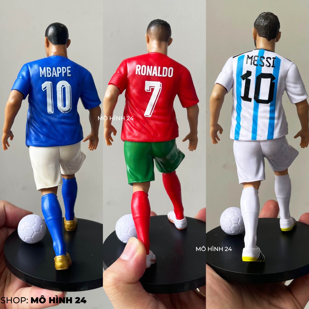 Mô hình nhân vật Cầu thủ bóng đá nổi tiếng Messi Ronaldo Mbappe GOAT ...