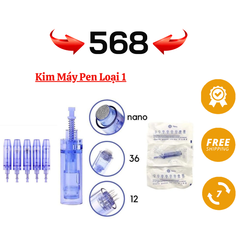 [ Loại 1 ] Kim Dùng Cho Máy Dr.Pen, Kim Nano, 12, 36, 1, 3 Chuyên Dùng Chăm Sóc Da Mặt | Shopee ...